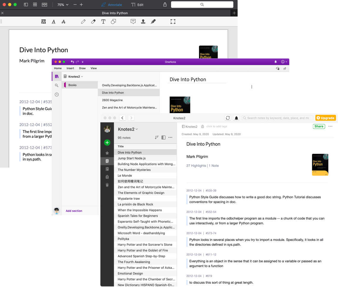 Knotes - Efficient reading notes management tool